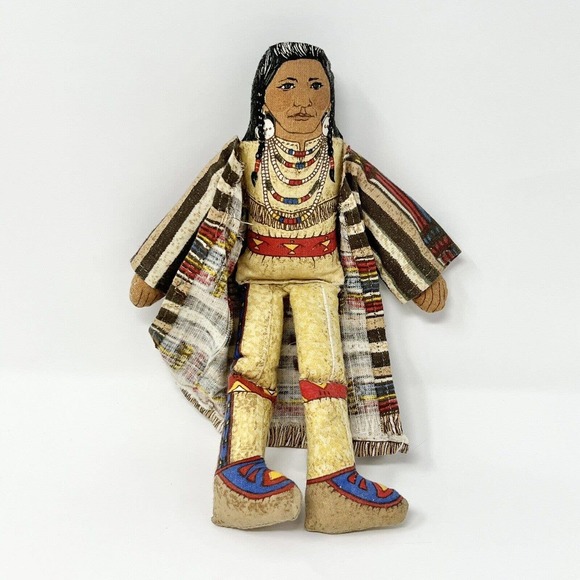Hallmark | Toys | Vintage Hallmark Cloth Doll Chief Joseph Famous ...
